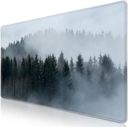 Amazon.com: Desk Mat,Forest Extended Gaming Mouse Pad for Office Work ...