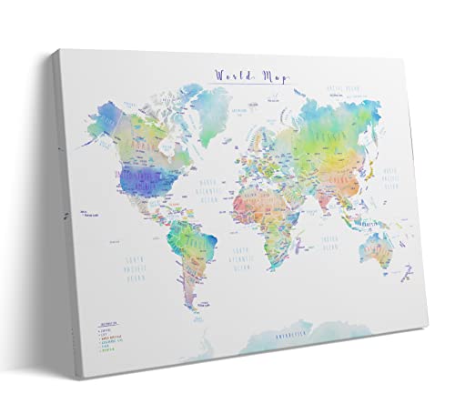 Maps International Giant World Map - Handmade-Map Of The World - Want ...