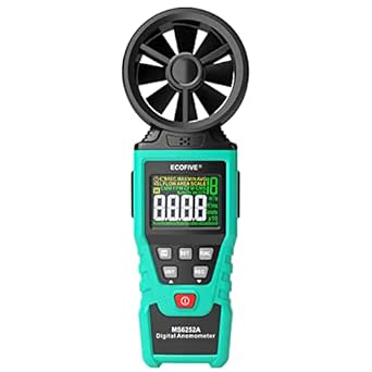 Amazon.com: Labloot Ecofive MS6252A Digital Anemometer Handheld Wind ...