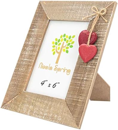 Nicola Spring Freestanding White Photo Frame - Fits Photo Size 4 x 6 ...