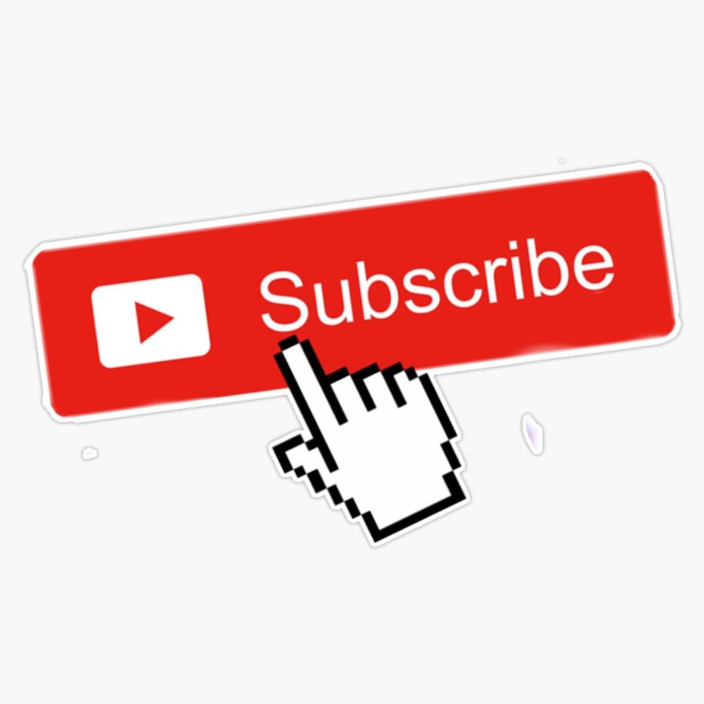 Amazon.com - YouTube Subscribe Sticker Vinyl Waterproof Sticker Decal ...