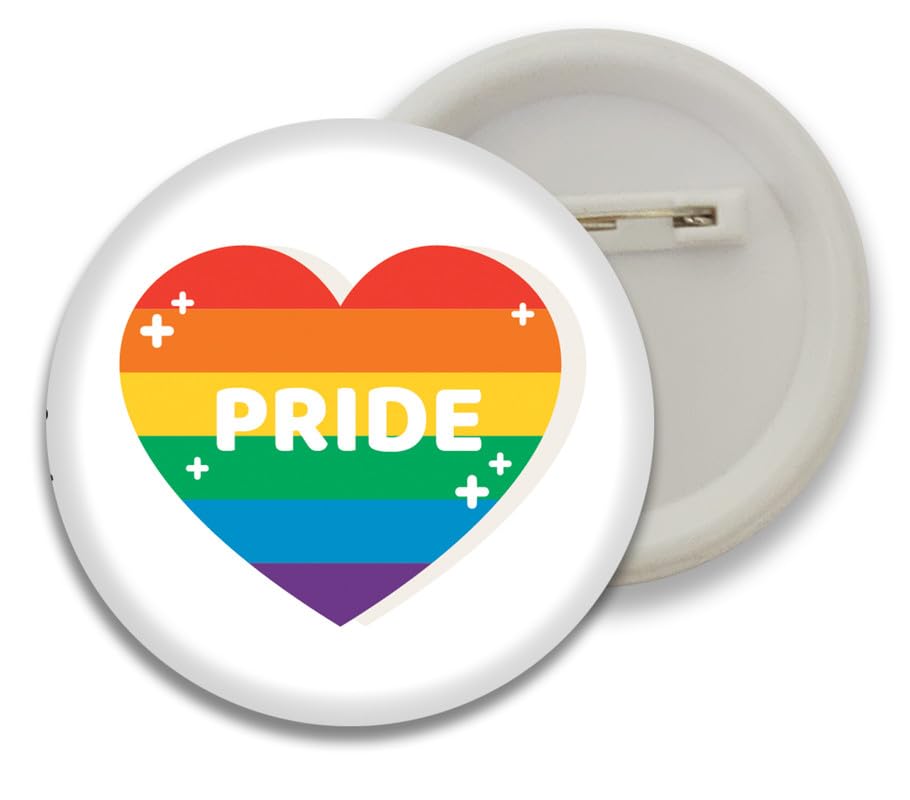 D2C LGBT+ Community Plastic Button Badges - 58MM Size, Multicolor Pack ...