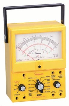 Analog Multimeter, 250mV to 1000V, 2.5V to 1000V, 0ohm to 20Mohm, 50µA ...