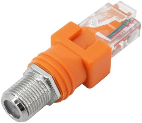 Amazon.com: Alrhso 2PCS F-Type Female to RJ45 Male Coaxial Converter, F Female to RJ45 Male ...