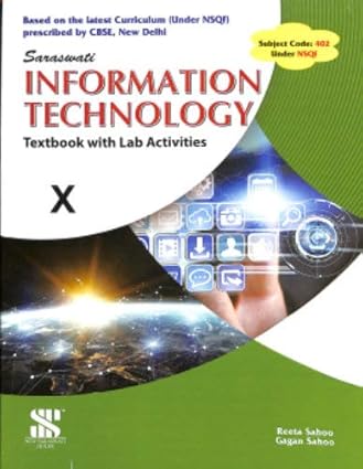 Information Technology Class 10 (Textbook With Lab Activities) ( 2020 ...