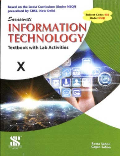 Information Technology Class 10 (Textbook With Lab Activities) ( 2020 ...