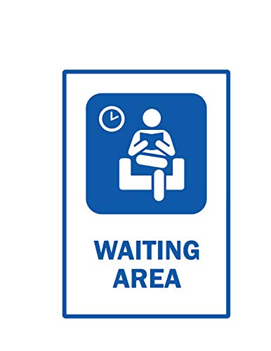 VVWV Waiting Area Sign Sticker for Public Hospital Clinic Office Hall ...