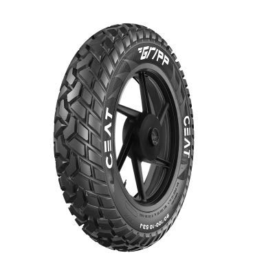 CEAT GRIPP 90/100-10 GRIPP TL 53J VENTLESS Tubeless Scooter Tyre ...