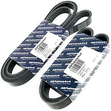 Amazon.com: Primary + Secondary Drive Serpentine Belt Set compatible ...