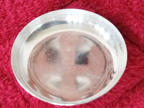 Buy Luckypot German Silver Small Plate for Pooja/Serving Plate/Decor ...