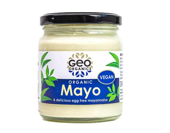 Geo Organics Vegan Mayonnaise 240ml (Pack of 1) | Egg-Free, Dairy-Free ...