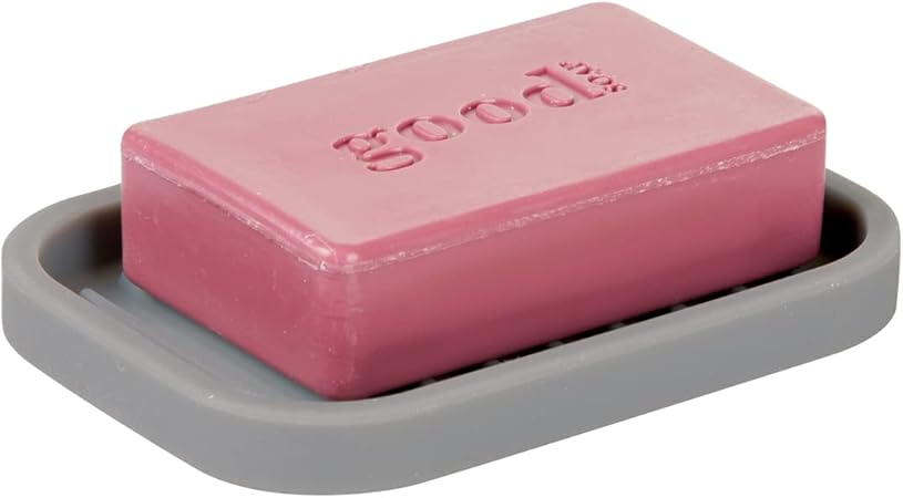 Amazon.com: iDesign Silicone Soap Dish, Soap Saver, and Kitchen Sponge ...