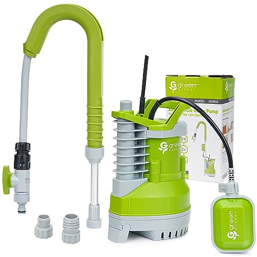 Snapklik.com : Green Expert 1/3HP Submersible Water Pump 1200GPH High Flow