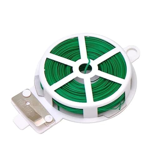 Krush Green Color Plastic Twist Tie Wire Spool with Cutter for Garden ...