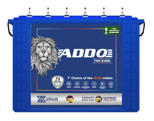Addo Tubular Conventional Battery Regular Series-EA2536XP 250 Ah 506 X ...