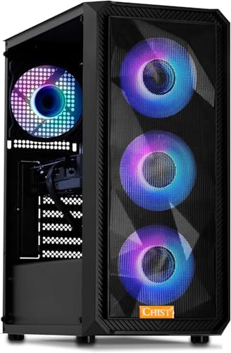 CHIST Gaming PC, 12th Gen Core i5-12400F, 32GB RAM, 1TB NVMe SSD, AMD ...