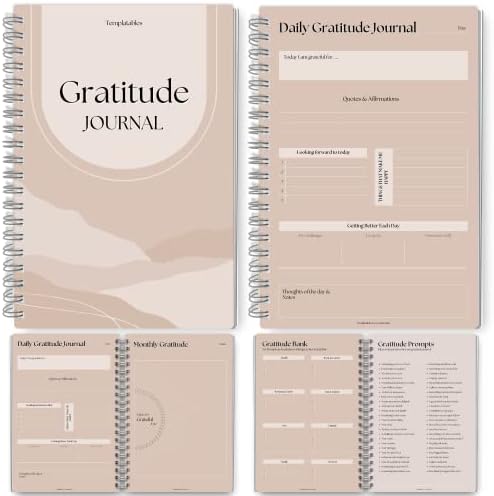 Gratitude & Mindfulness Journal | 90 Day Gratitude Template, Self Care ...