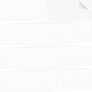Amazon.com : OLYCRAFT 1000Pcs 2.4x1.2 Inch PVC Clear Plastic Tags Shelf ...