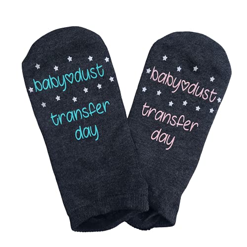 Amazon.com: IVF Socks, Fertility Sock, Lucky Socks, baby dust, transfer ...