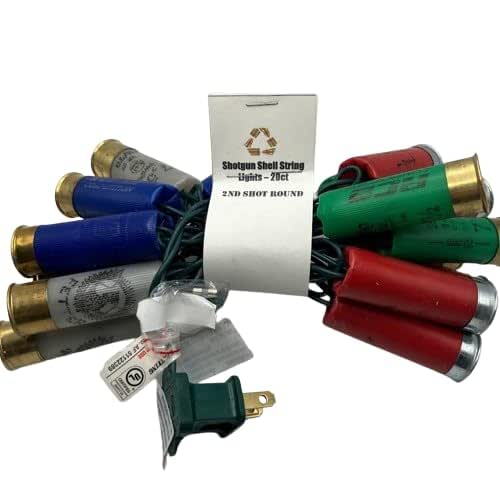 Amazon.com: Shotgun Shell Christmas Lights 20ct 8ft (Plug-in (Christmas ...