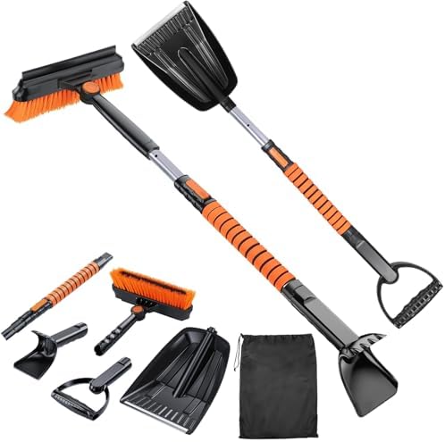 Amazon.com : Snow Shovel Kit Removal Tools - 5 in 1 Foldable Car Snow ...