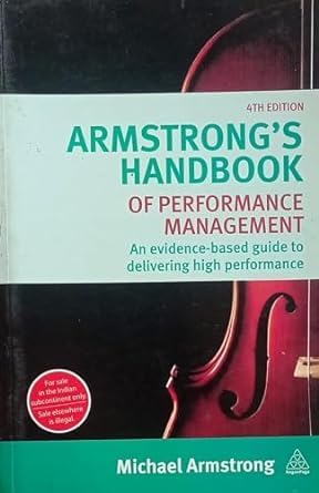 Buy ARMSTRONG'S HANDBOOK OF PERFORMANCE MANAGEMENT By Michael Armstrong ...