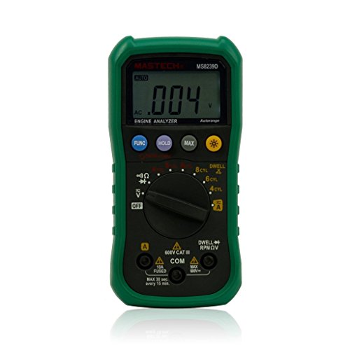 Mastech MS8239D Digital Automotive Multimeter And Engine Analyzer Dwell ...