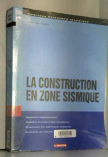 Amazon.fr - Construction en zone sismique - Davidovici, Victor - Livres