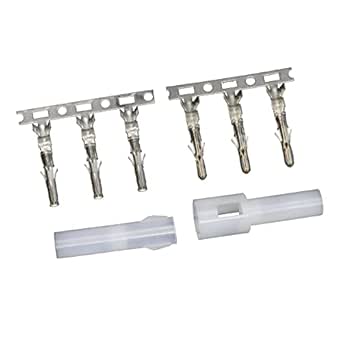 1.58 Single-pin 1-pin Wire-to-Wire Crimp Connector Plug + Wire Socket ...