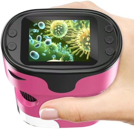 Amazon.com: 1000X Handheld Microscope for Kids 4K 2.0" Screen ...