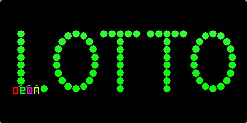 Amazon.com: 9.5"x19" Neon by Deon Lotto LED Sign w/Flashing Controller ...