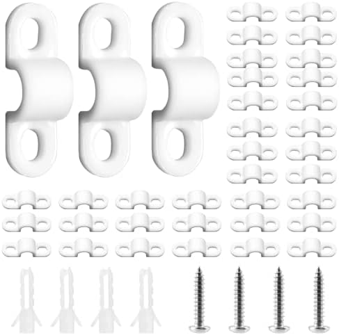 Amazon.com: BokWin 48 Sets Wire Shelf Back Wall Clip,White Wire Shelf ...