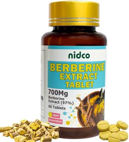 NIDCO Herbal Heritage Berberine HCL Supplements 60 Tablets | Helps PCOS ...