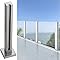 Amazon.com: Glass Deck Railing System Glass Panel Post, 60/70/80/90/100 ...