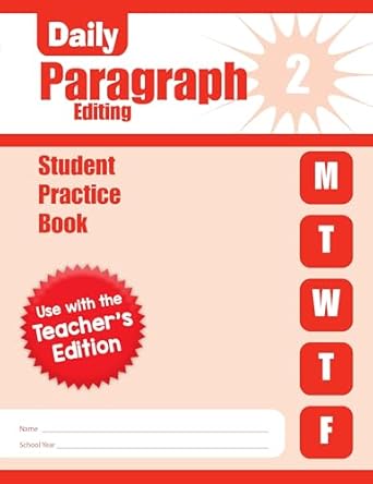 Amazon.com: Evan-Moor Daily Paragraph Editing, Grade 2 Student Book ...