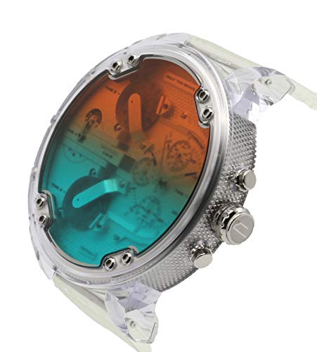 Diesel Mr Daddy 2.0 Three-Hand Clear Transparent Watch - Want It All
