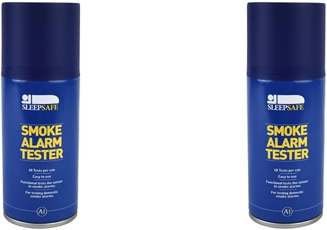 Arctic Hayes PH043A SleepSafe Smoke Alarm Tester Spray 150 ml, Blue ...