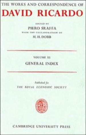 Amazon | The Works and Correspondence of David Ricardo: Volume 11 ...