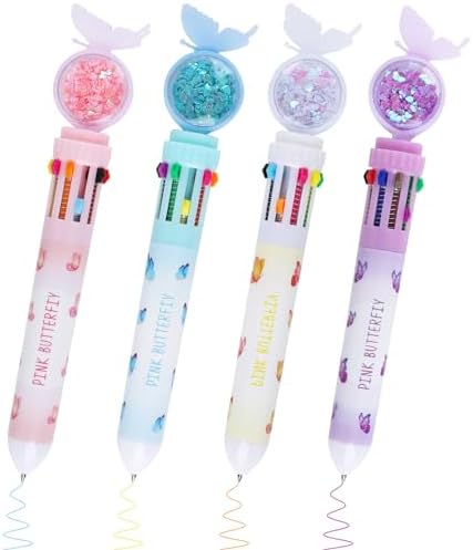Valicaer 4 PCS Multicolour Retractable Ballpoint Pens 10-in-1 Pens ...