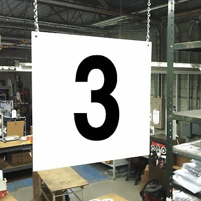 Amazon.com: Hanging Aisle Sign, Legend 3 : Office Products