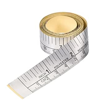uxcell Self-Adhesive Measuring Tape with Fractions 60 Inches 150cm ...