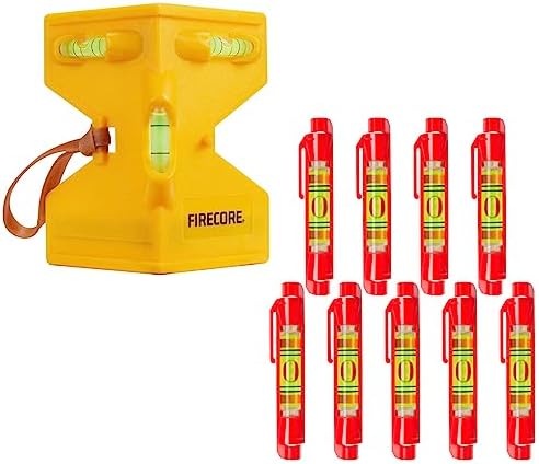 Level and Tool 09031 Magnetic Post Level, Line Level, Firecore 9pcs ...