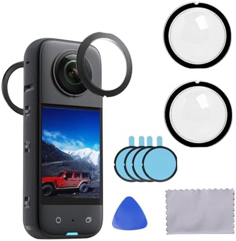Protecteurs de Lentille Panoramique pour Insta360 X3, Protège Objectif ...