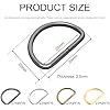Amazon.com: CooBigo 100 Pack 1" Metal D Ring for Purse Making Aprons ...