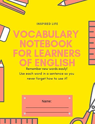 Amazon.com: Vocabulary Notebook for Learners of English: Notebooks that ...