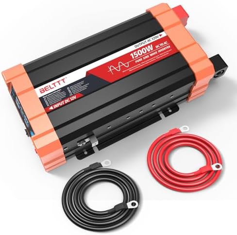 Amazon.com: Sunivora 1200 Watt Inverter 12V DC to 110V/120V AC 60HZ ...