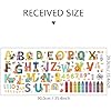 Amazon.com: Alphabet Numbers Colour Decals with Animals, Crayon Pattern ...