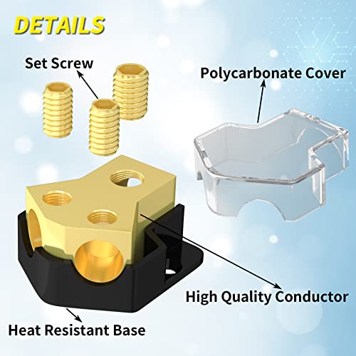 Snapklik.com : Power Distribution Block Car Audio 2 Way Ground ...