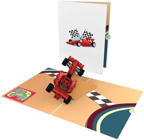 Amazon.com : Rykamia F1 Car Pop Up, Blank Formula 1 Car Card With ...