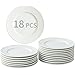 Amazon.com | BABALIU 6 Inch Porcelain Appetizer Plates Set of 18, Small ...